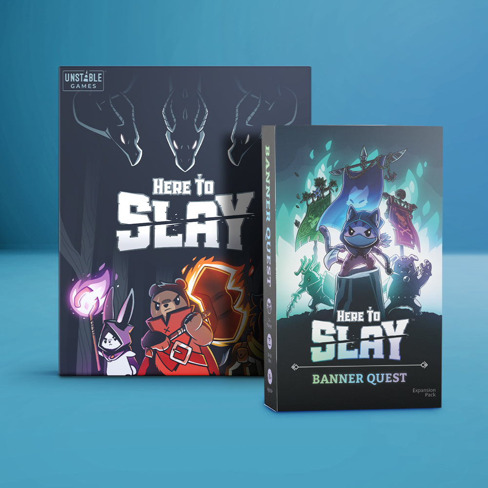 Here to Slay: Base Game + Banner Quest Expansion Bundle – UnstableGames